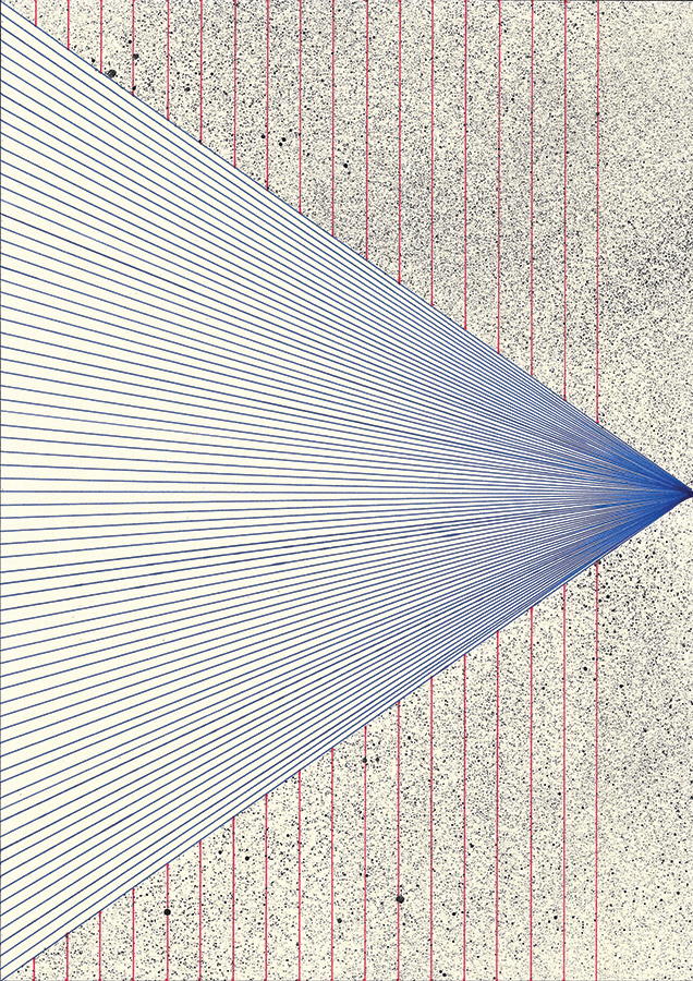 Lined Paper XIX artwork in room settings